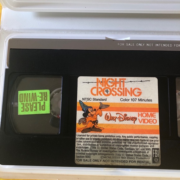 Disney | Other | Disneys Night Crossing Vhs | Poshmark